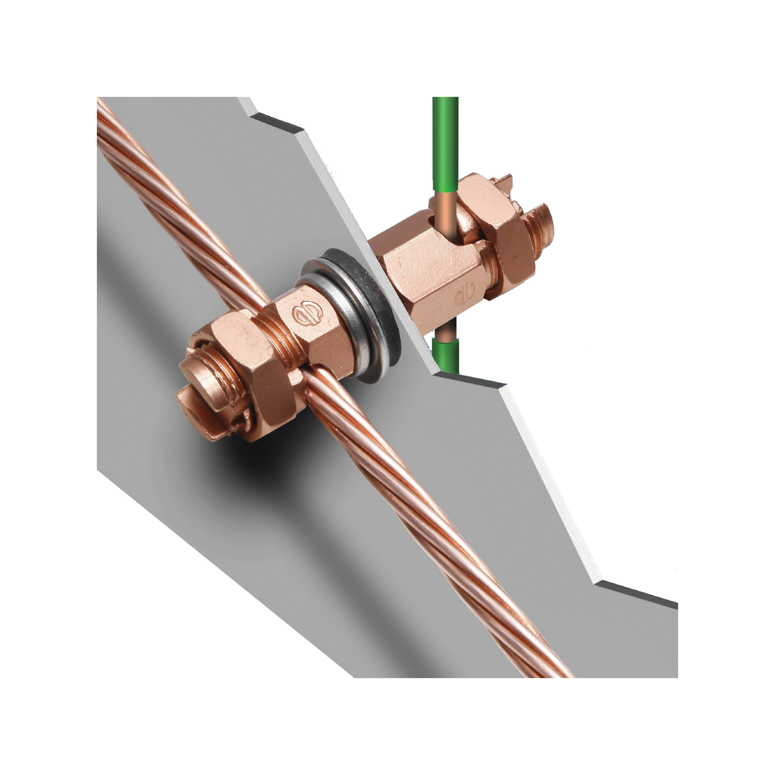 Burndy® KCKF25 Servit® KCKF23 Bulk Head Mechanical Grounding Connector ...