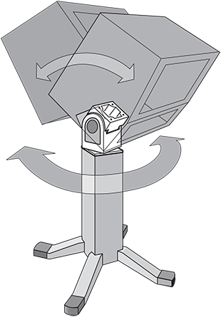 nVent HOFFMAN AST44 P1 Swivel Tilt Unit, For Use With HMI Enclosures ...