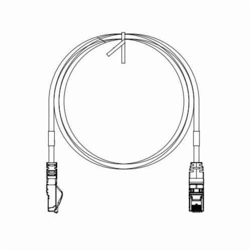 Panduit® TX6A™ 10Gig™ STP6X1MBU STP Patch Cord, Cat 6a 26 AWG Copper ...