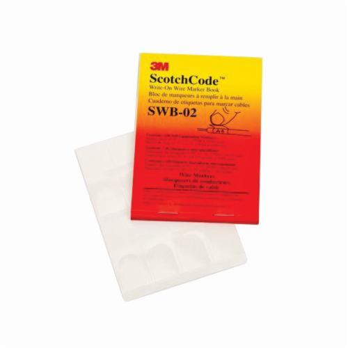3M™ ScotchCode™ SWB Write-On Wire Marker Book, 1-3/4 in L x 3/4 in W ...