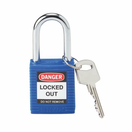 Brady® 99556 Compact Lightweight Lockout Padlock, Different Key, 1/4 in ...