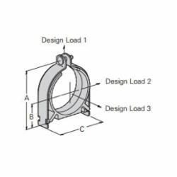 B-Line BVT412SS4 Vibra-Clamp™ BVT Pipe Clamp, 1000/200/150 lb, 304 ...