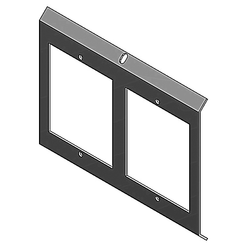 Steel City® AFD-6V-2F Data Panel, For Use With AFM-6V Series Access ...