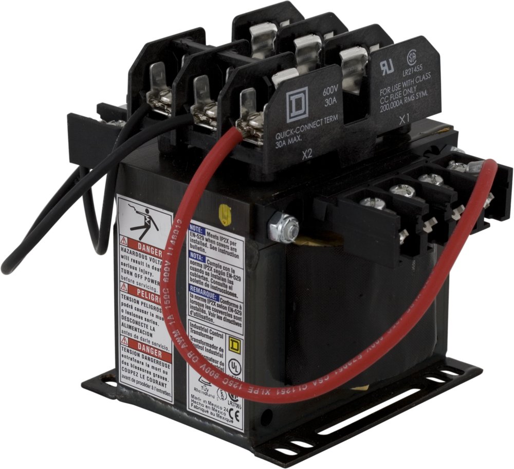 Square D™ 9070TF250D2 Type TF Control Transformer, 230/460 V Primary ...