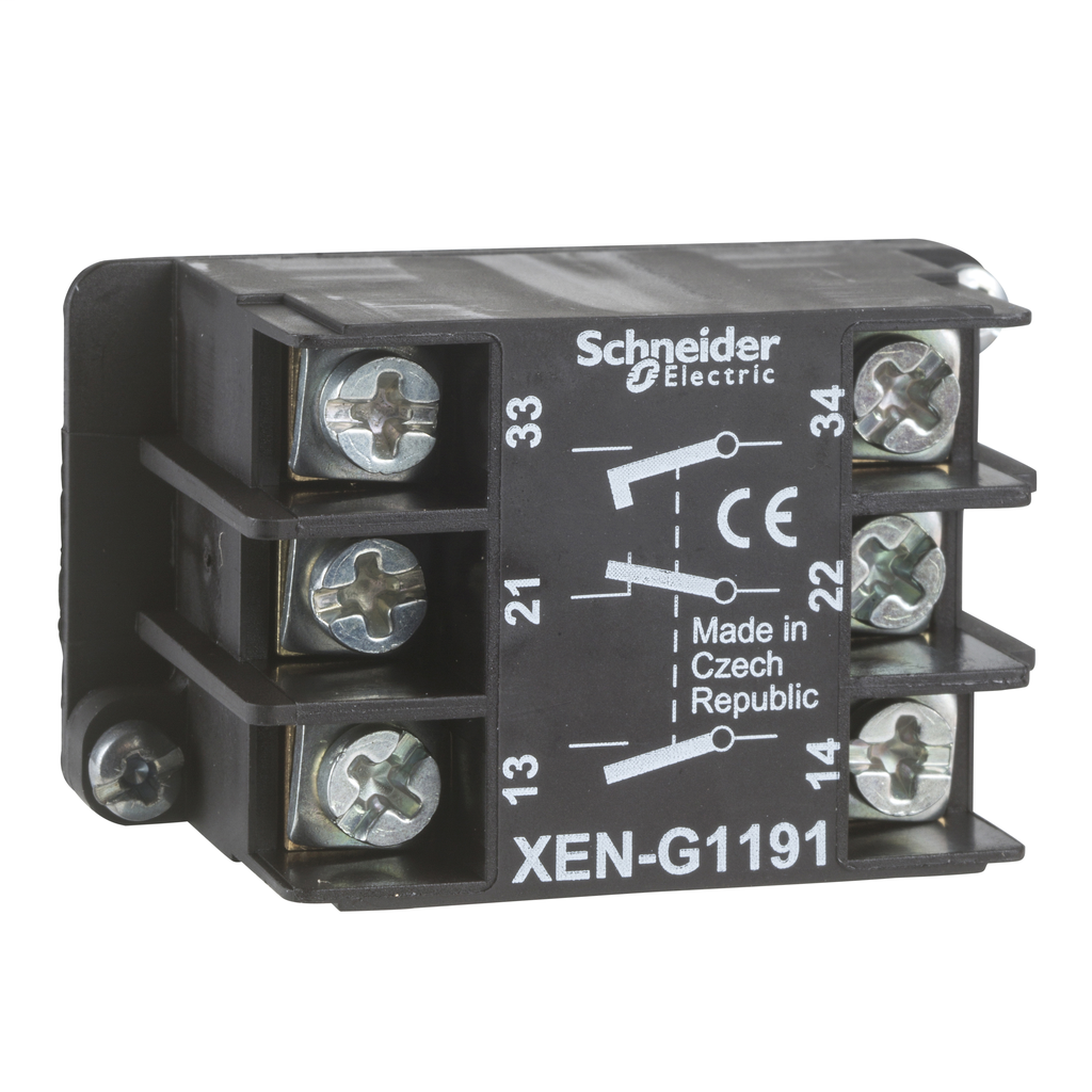 Schneider Electric Harmony™ XENG1191 XENG 2-Speed Single Contact Block ...