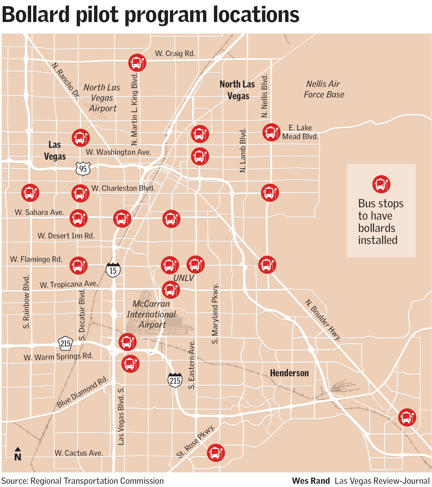 RTC selects 20 Las Vegas area bus stops for bollard installation ...