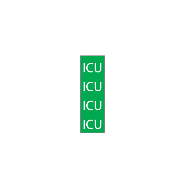 ID SHEET TAPE GREEN / ICU WHITE 0.25 INCH [1/ST] T60803 | Shop STERIS