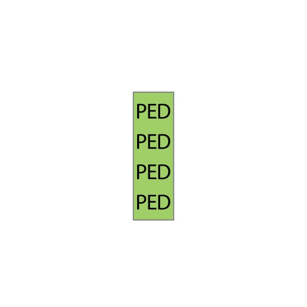 ID SHEET TAPE LIME GRN / PED BLK 0.25 INCH [1/ST] T6111309 | Shop STERIS