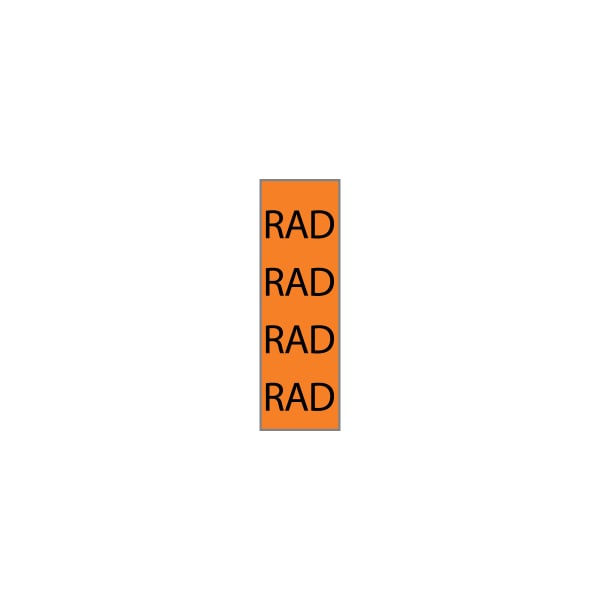ID SHEET TAPE FLUOR ORNG/RAD BLK 0.25 INCH [1/ST] T6130709 | Shop STERIS