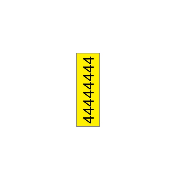 ID SHEET TAPE YELLOW / 4 BLACK 0.25 INCH [1/ST] T8040509 | Shop STERIS