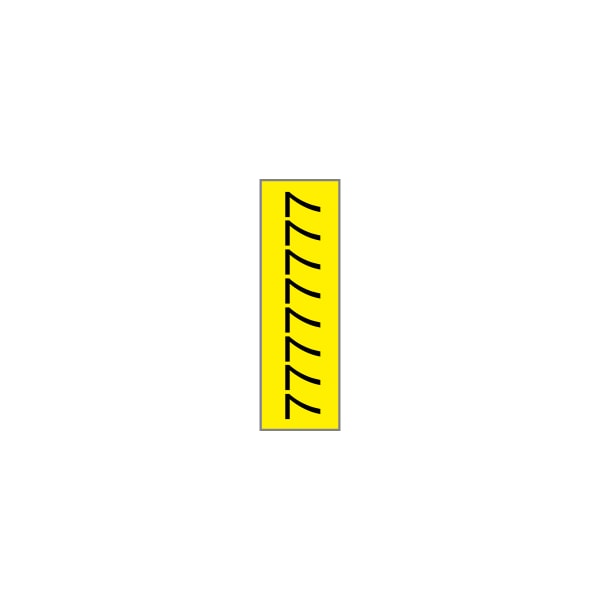 ID SHEET TAPE YELLOW / 7 BLACK 0.25 INCH [1/ST] T8070509 | Shop STERIS