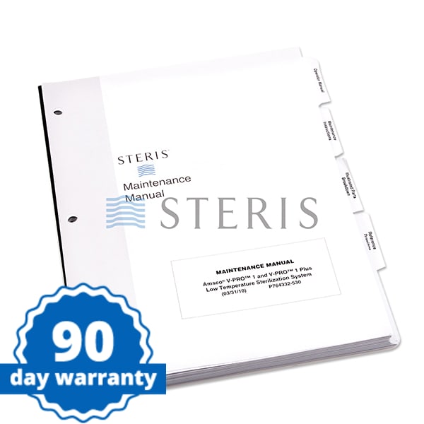 MAINT MANUAL V-PRO 1 & V-PRO 1 PLUS LOW TEMP STER P764332530 | Shop STERIS