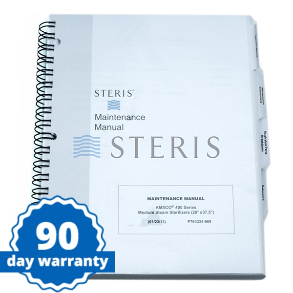 MAINT MANUAL AMSCO 400 MEDIUM STEAM STERILIZER P764334669 | Shop STERIS