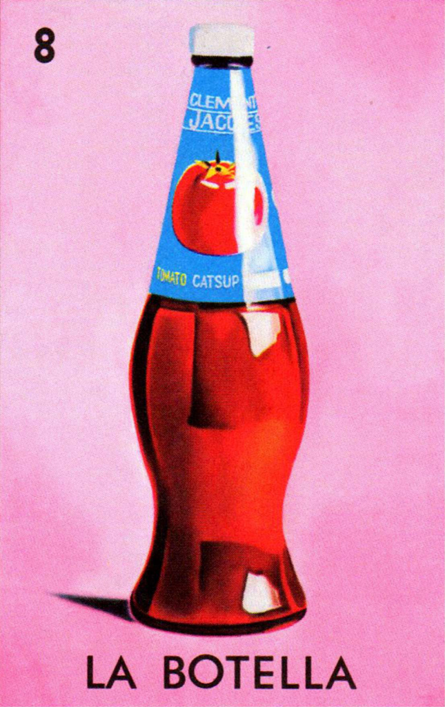 Sticker de La Botella Lotería Mexicana para tarjeta