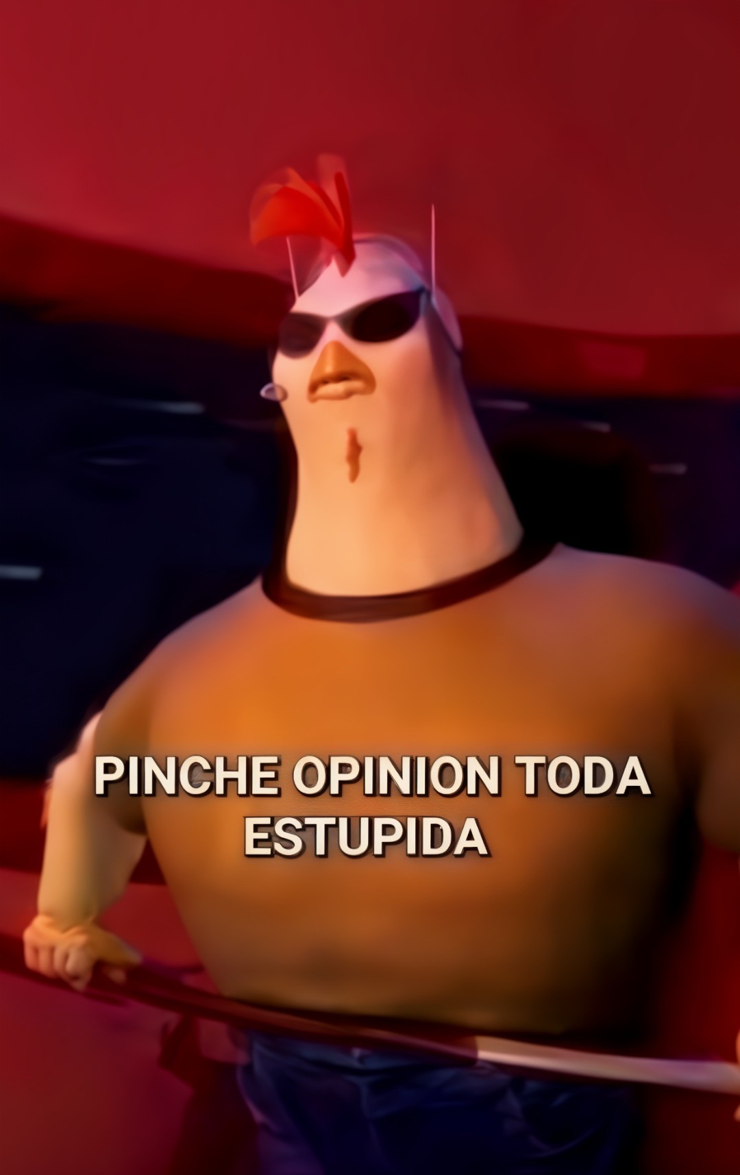 Sticker de Meme pinche opinión toda estúpida para tarjeta