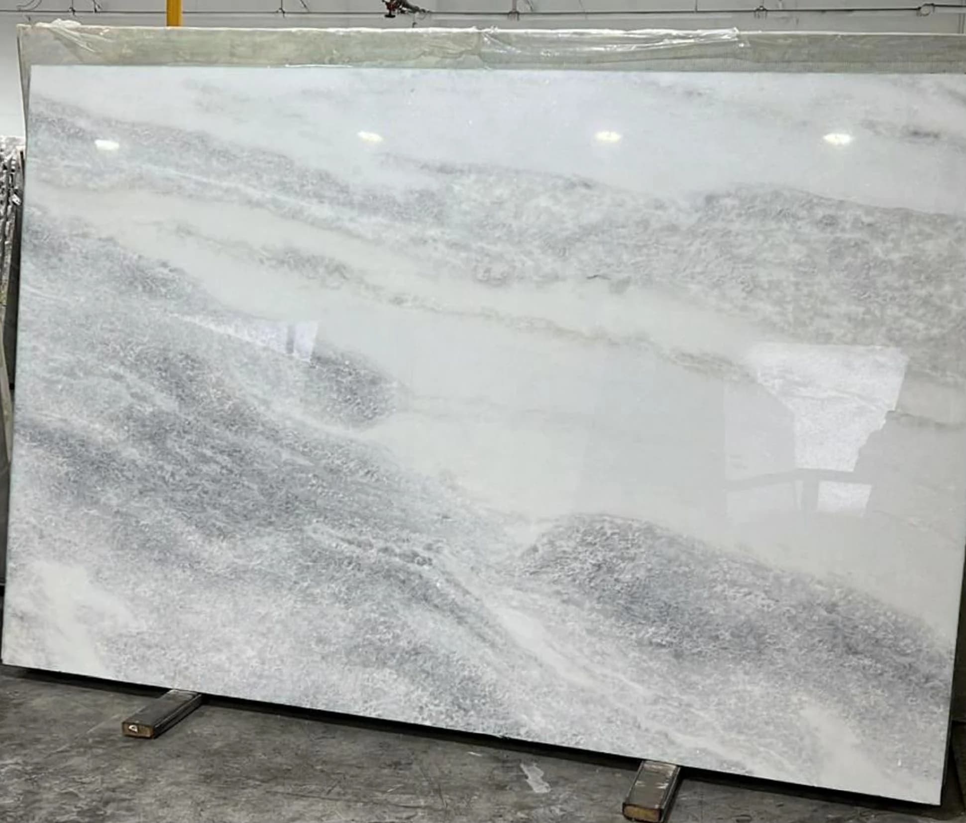 Infinity White Polished Quartzite - StoneTrash