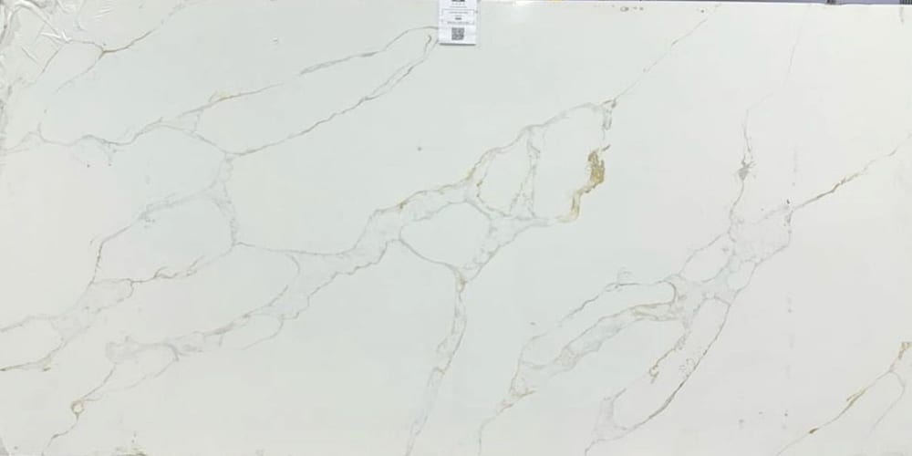 Calacatta Alps Gold Quartz 1009 Quartz by Apex Quartz USA Inc - StoneTrash