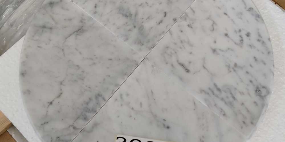 Bianco Carrara Marble Polished 9" Corner Shelf Marble Tile by Emser ...