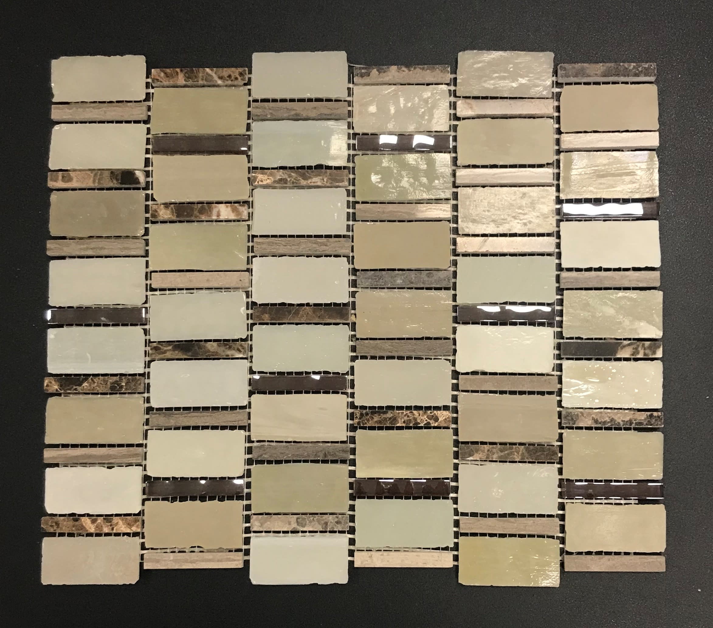 Bric-a-Brac Glass Tile by Avenue Mosaic - StoneTrash