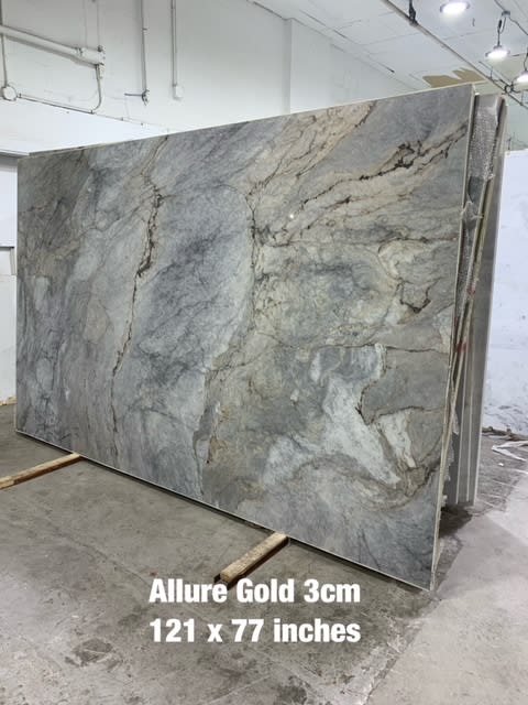 Allure Gold exotic 3cm Quartzite - StoneTrash