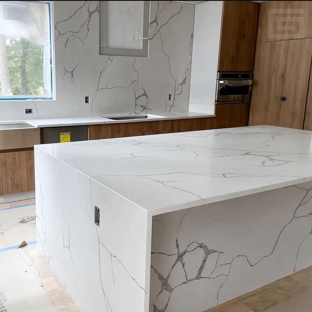 Calacata Vagli Quartz by Emerstone - StoneTrash