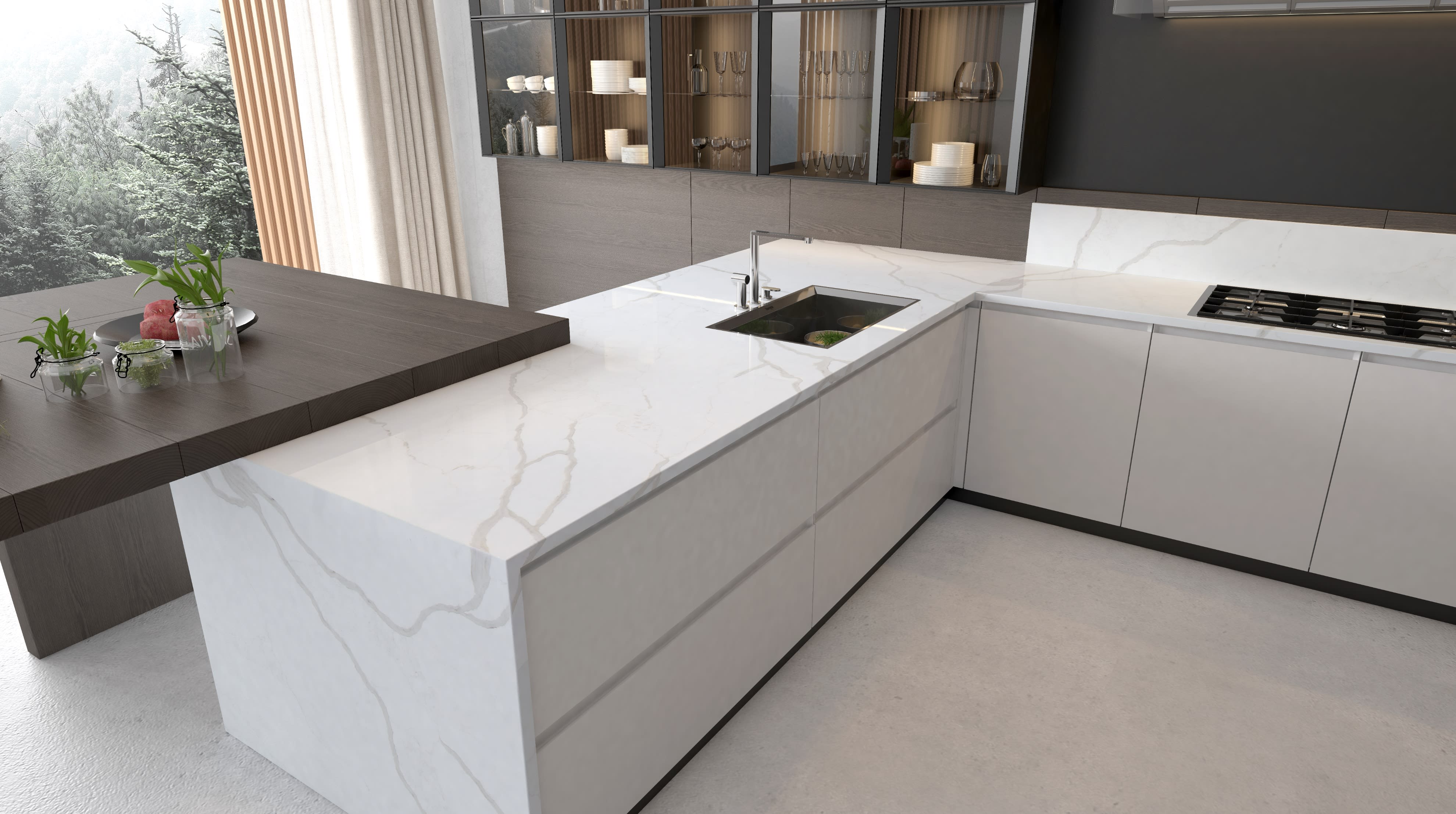 Basy Laza Quartz by Polarstone - StoneTrash