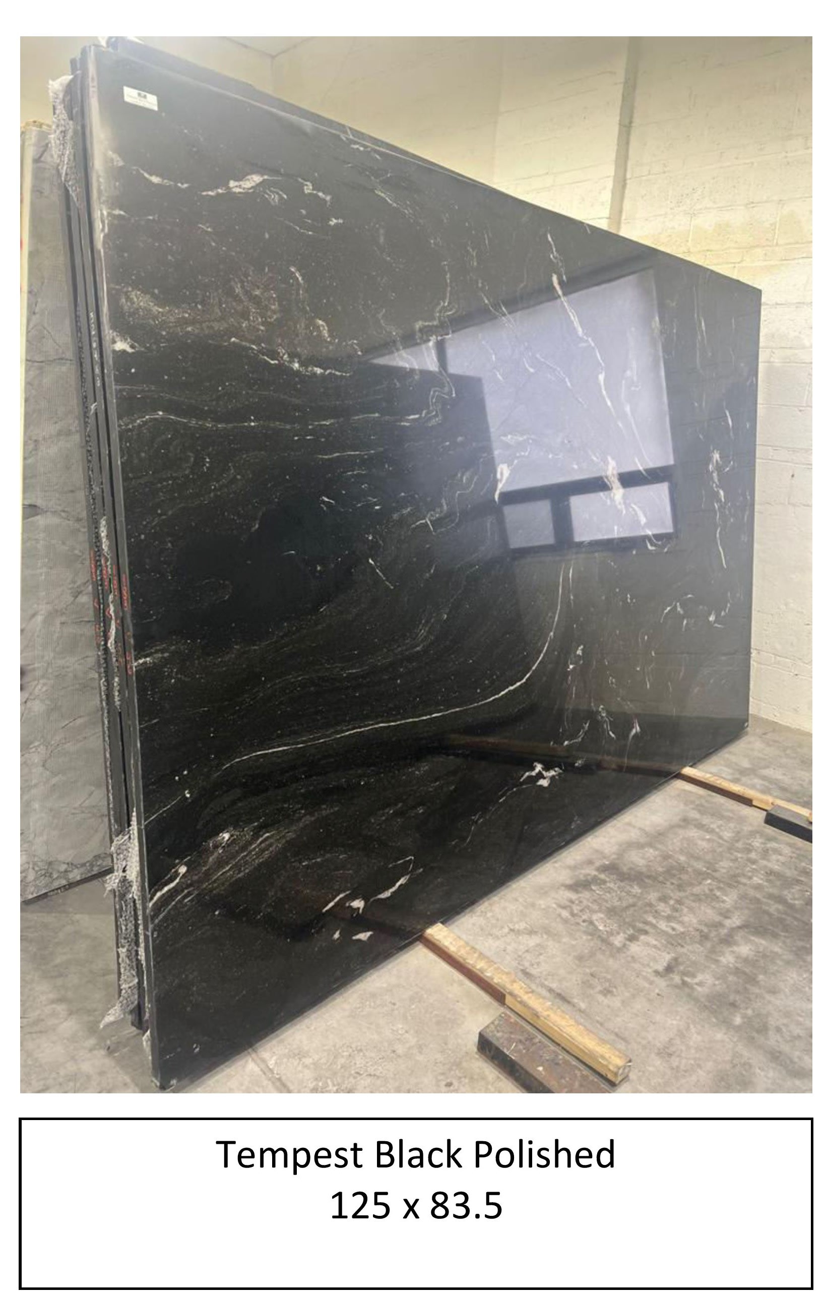 Tempest Black Polished Quartzite - StoneTrash