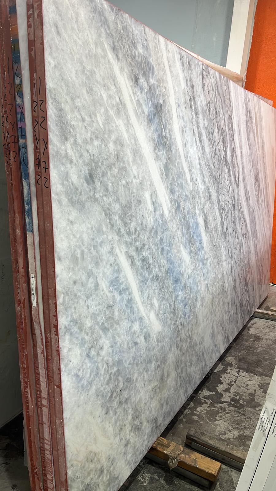 Ice White 118 x 80 Quartzite - StoneTrash