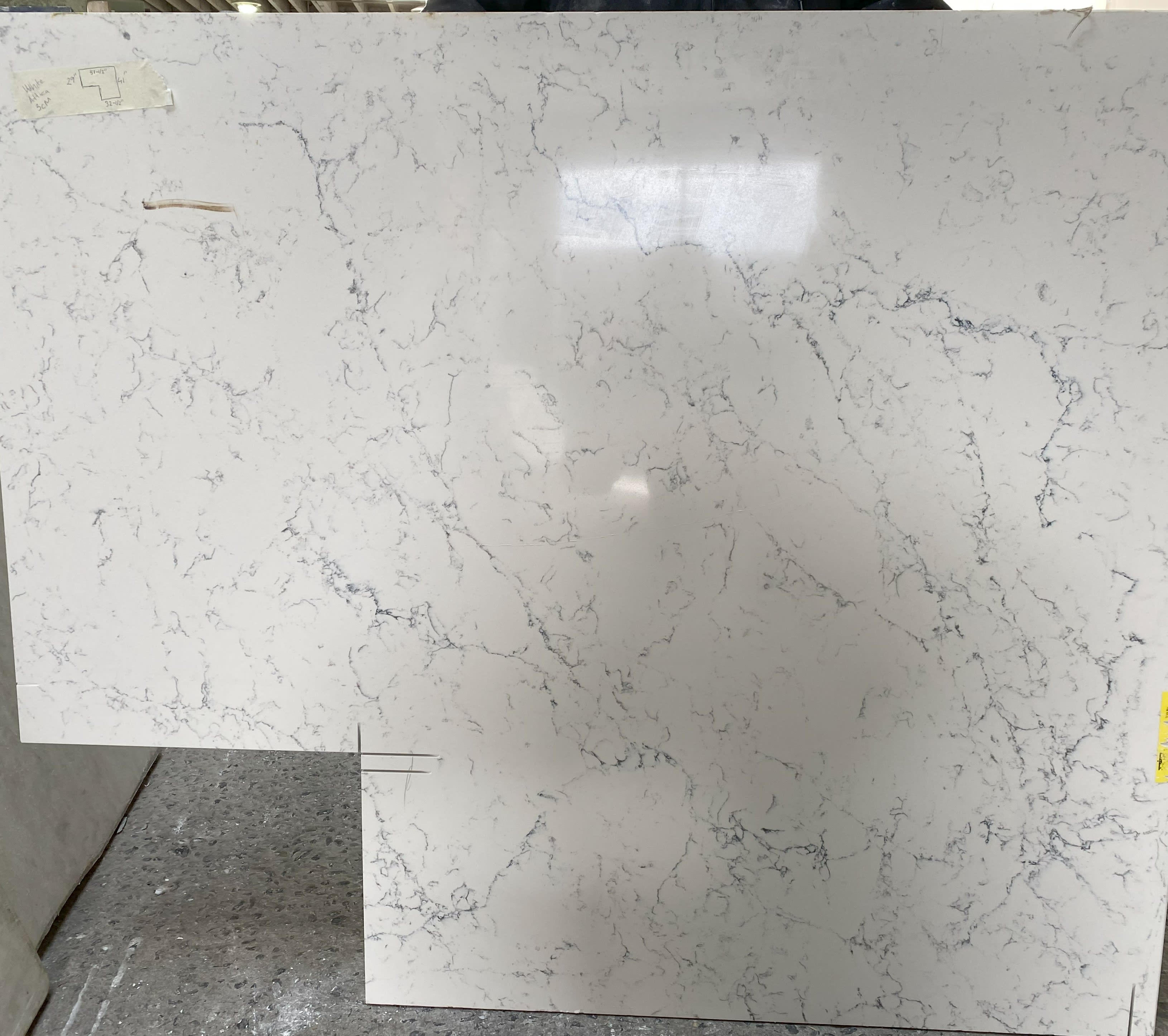 5143 White Attica Caesarstone Quartz by Caesarstone - StoneTrash