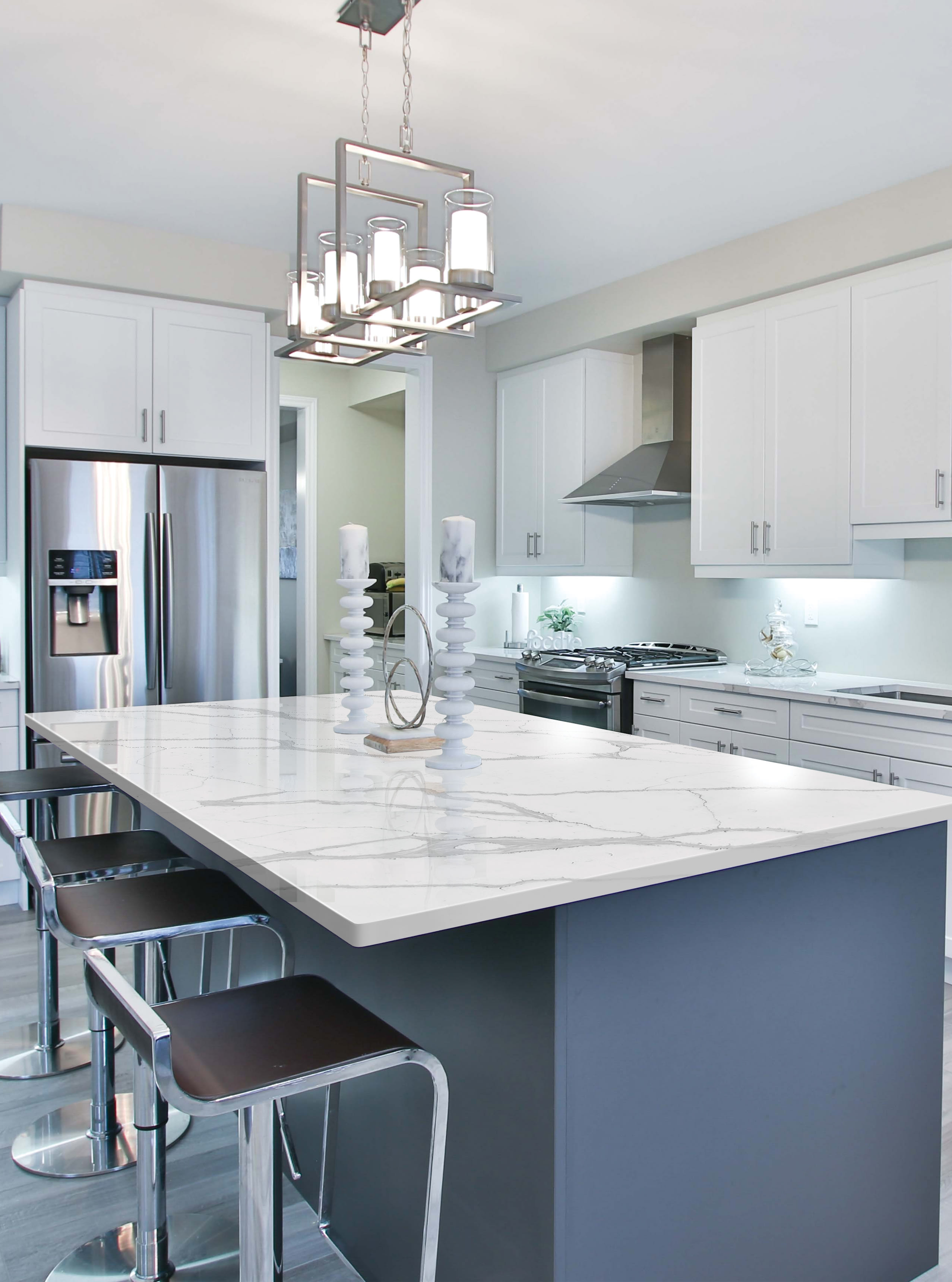 Statuario Bianco Quartz Quartz by Apex Quartz USA Inc - StoneTrash