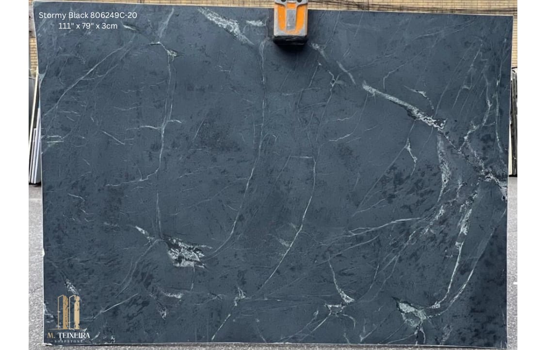Stormy Black Soapstone Natural Stone - StoneTrash