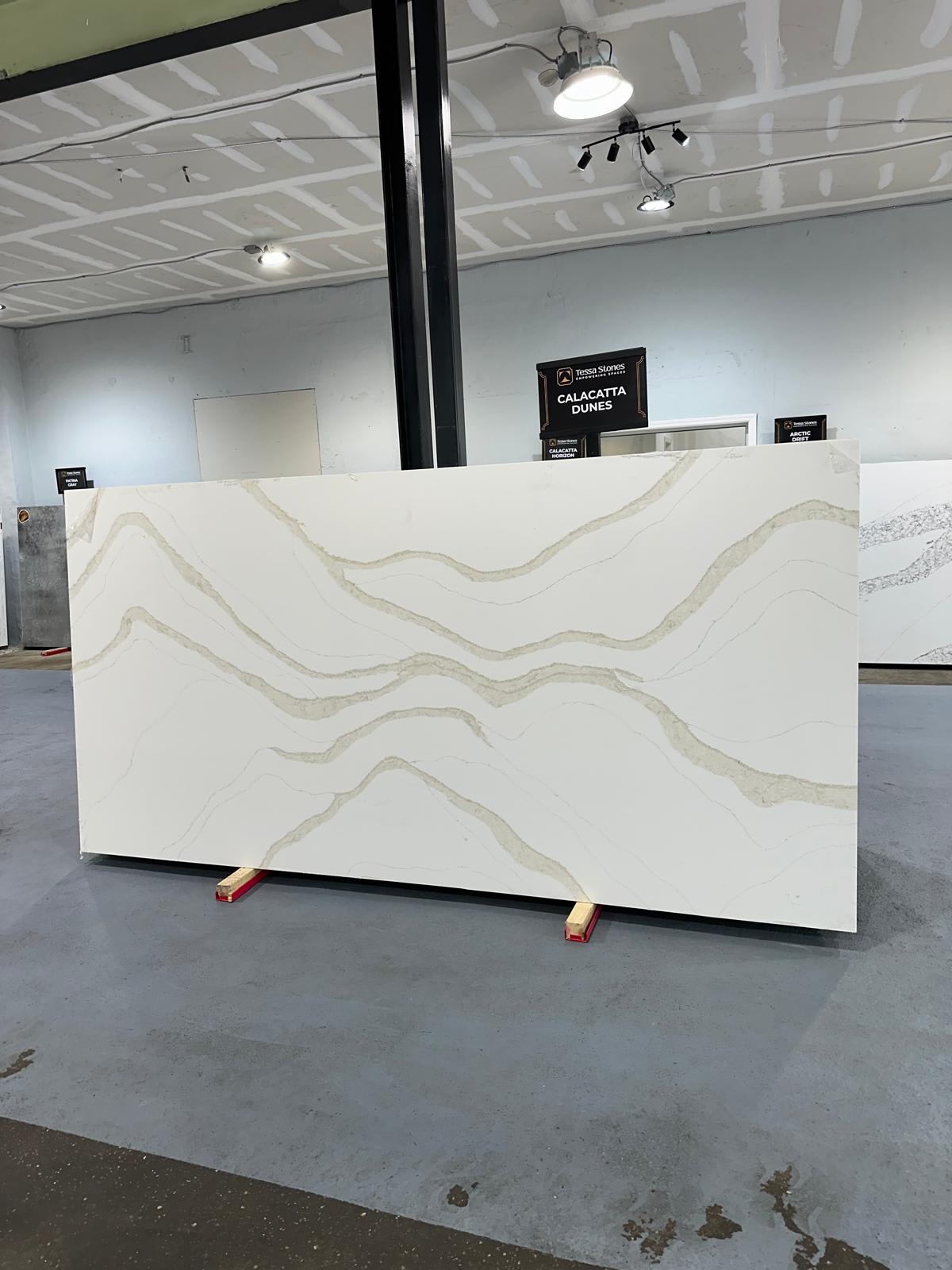 Calacatta Dunes Quartz - StoneTrash