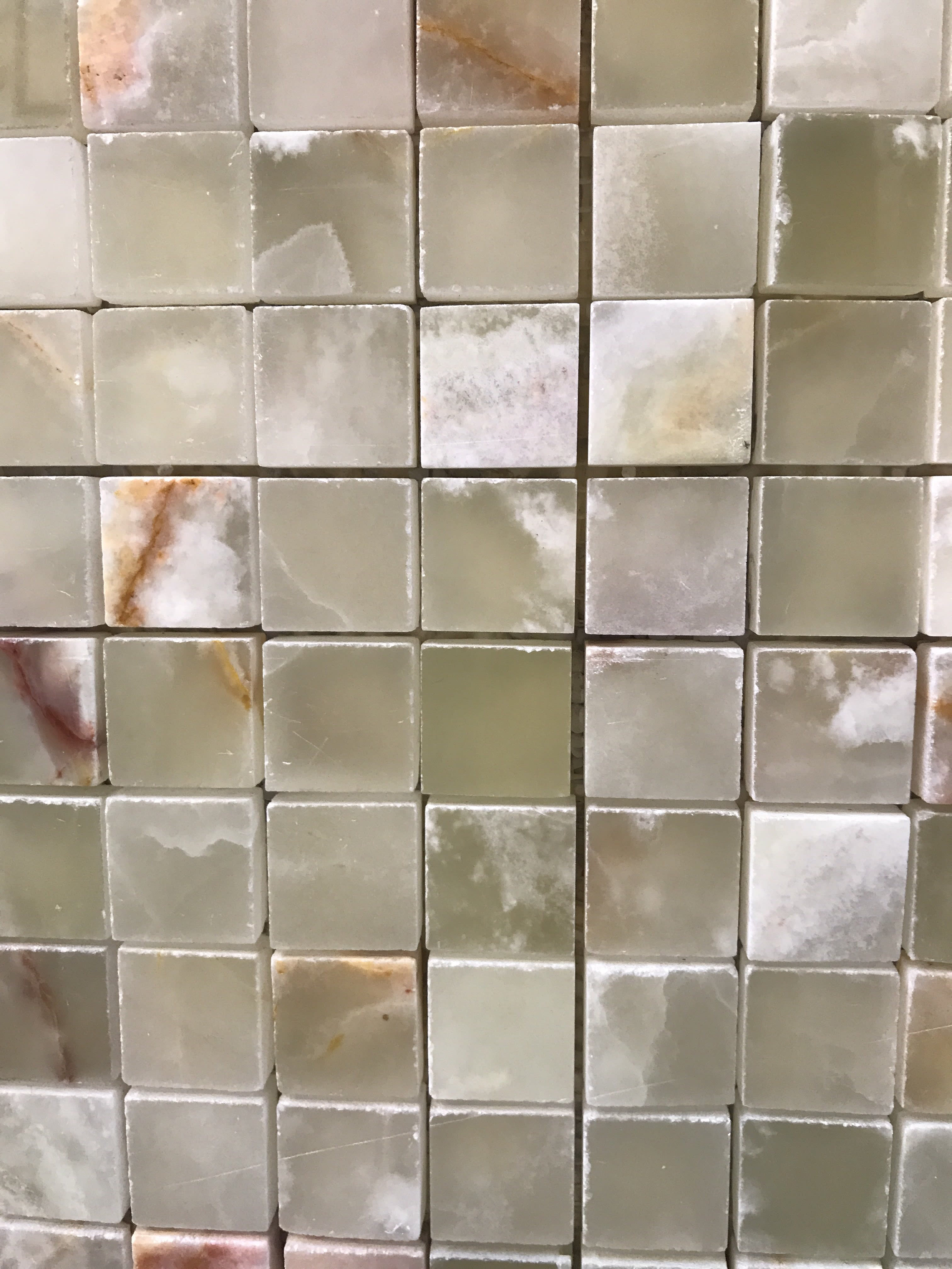 Green Onyx 1x1 Polished Mosaic Onyx Tile - StoneTrash