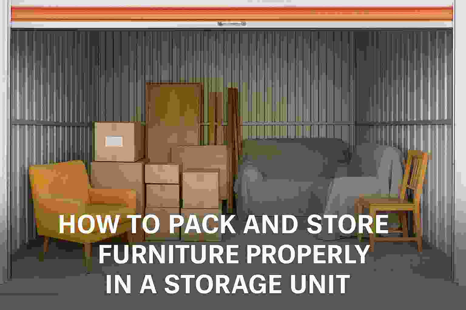 How to Pack and Store Furniture Properly in a Storage