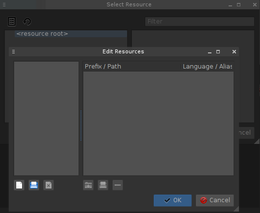 Using Resources Files With Qt Designer