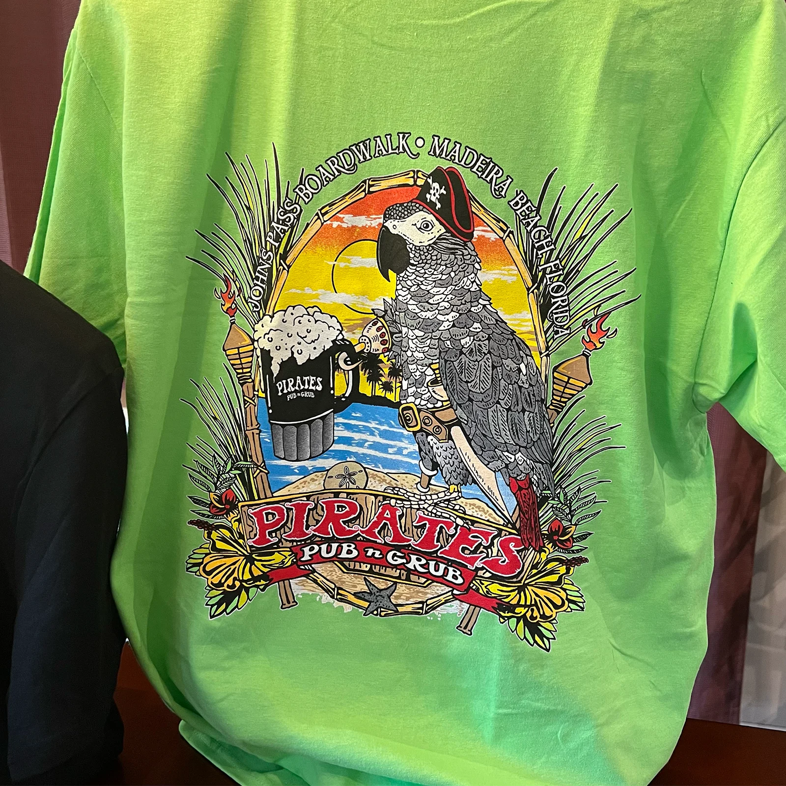 Parrot T-Shirt - Pirates Pub-N-Grub | W Madeira Beach, Florida