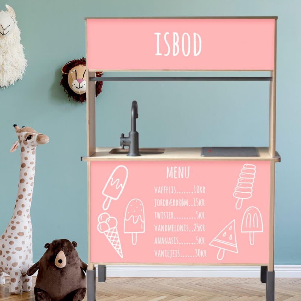 Komplet sæt (isbod) stickers til IKEA DUKTIG legekøkken, Ritrama ...