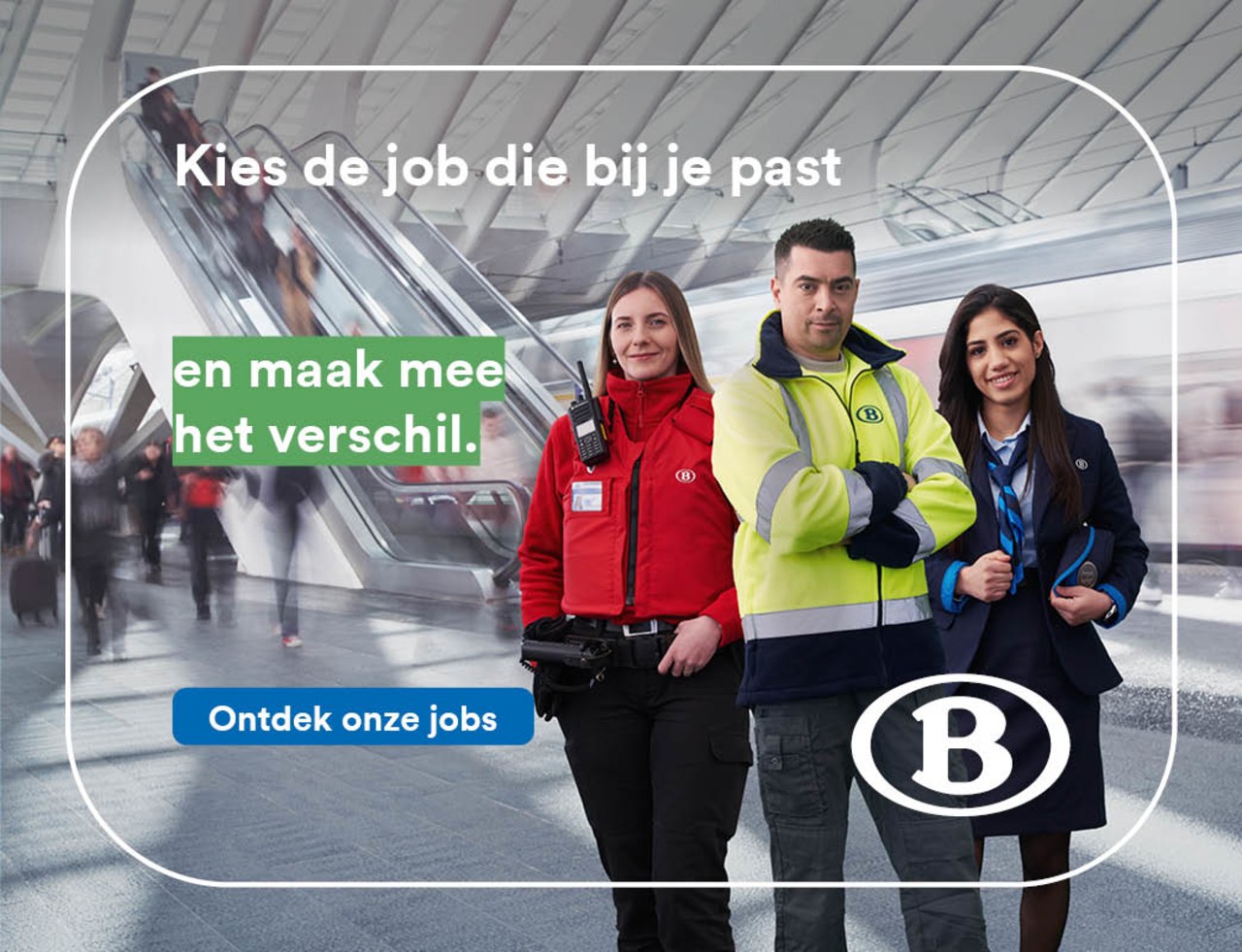 Vijf supertoffe redenen om bij NMBS te werken!