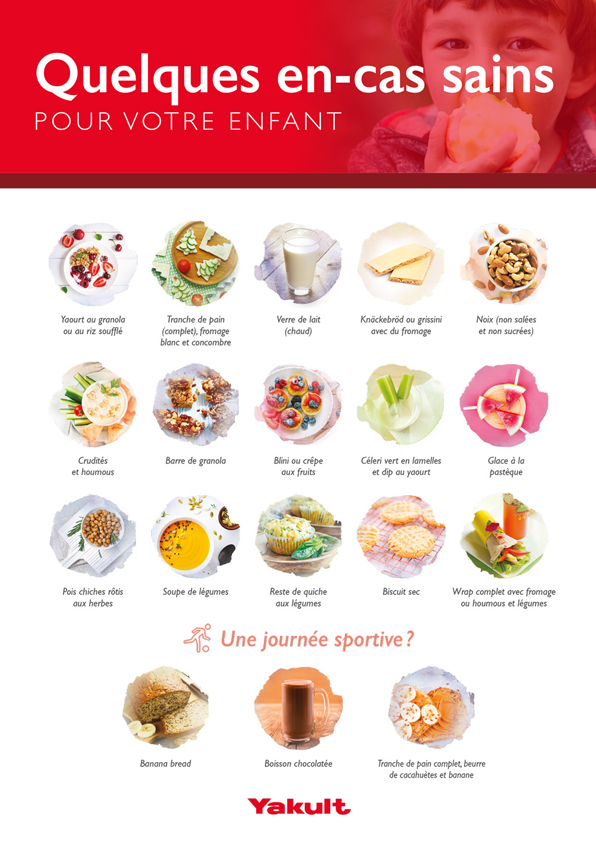 Des collations saines pour votre enfant - Yakult