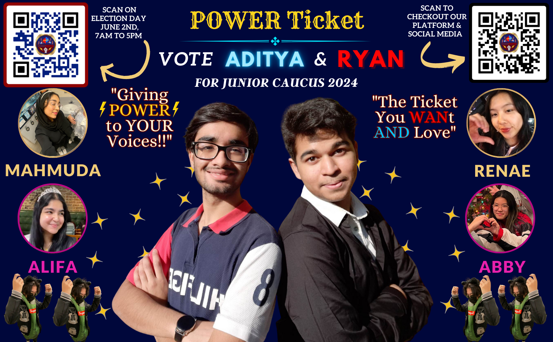 Ryan Radwan and Aditya Anand for Junior Caucus Elections 23-24 ...