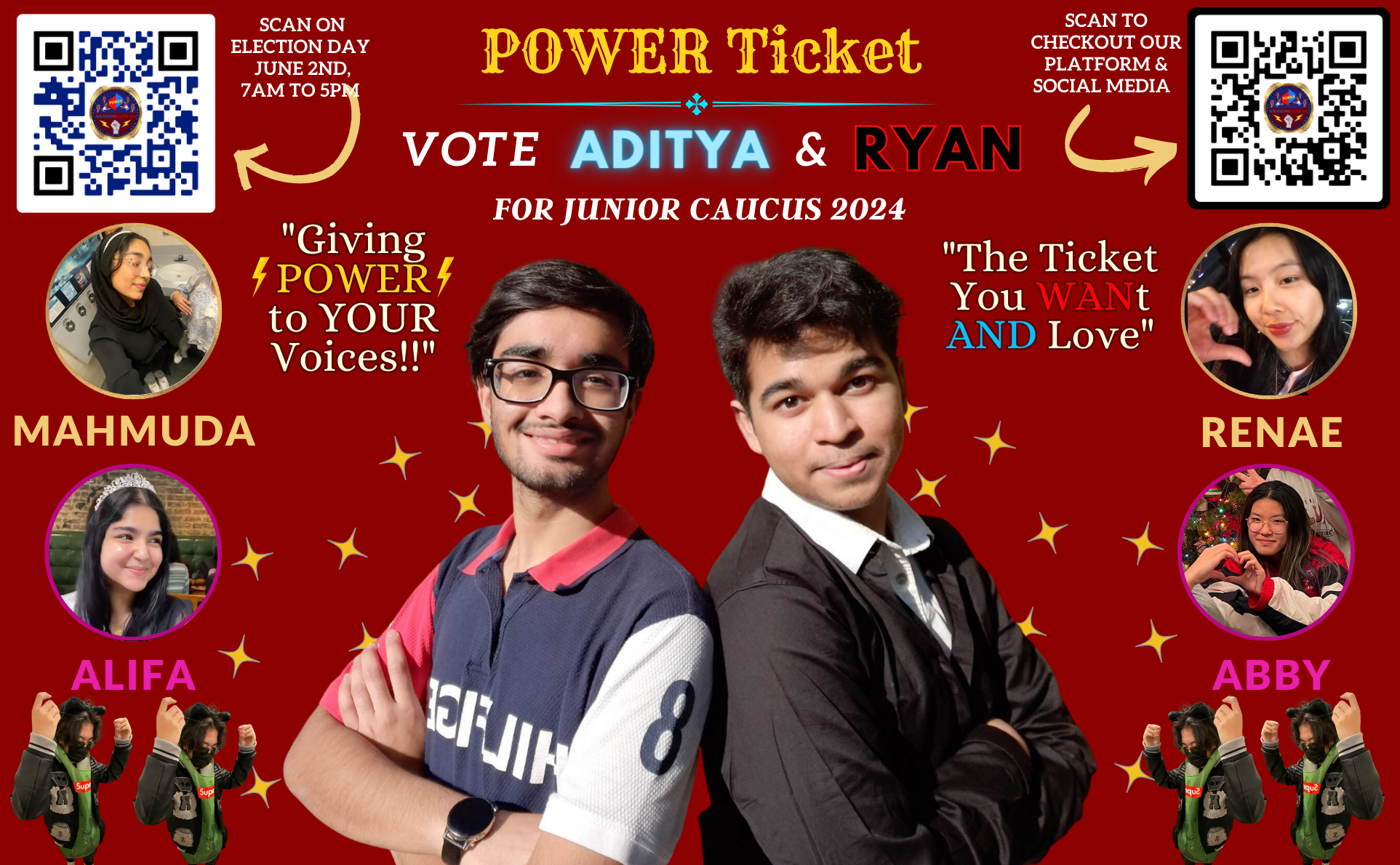 Ryan Radwan and Aditya Anand for Junior Caucus Elections 23-24 ...