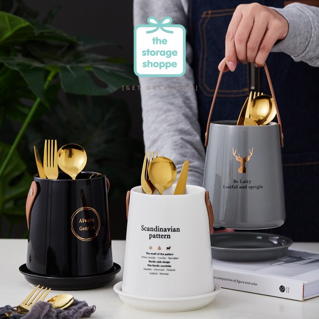 Jual Jual Tempat Sendok Garpu / Kitchen Utensil Holder / Tempat ...