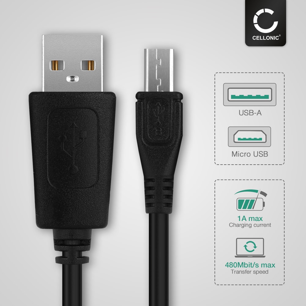 Micro USB langer Stecker: Blackview Ladekabel 9mm Plug Adapter