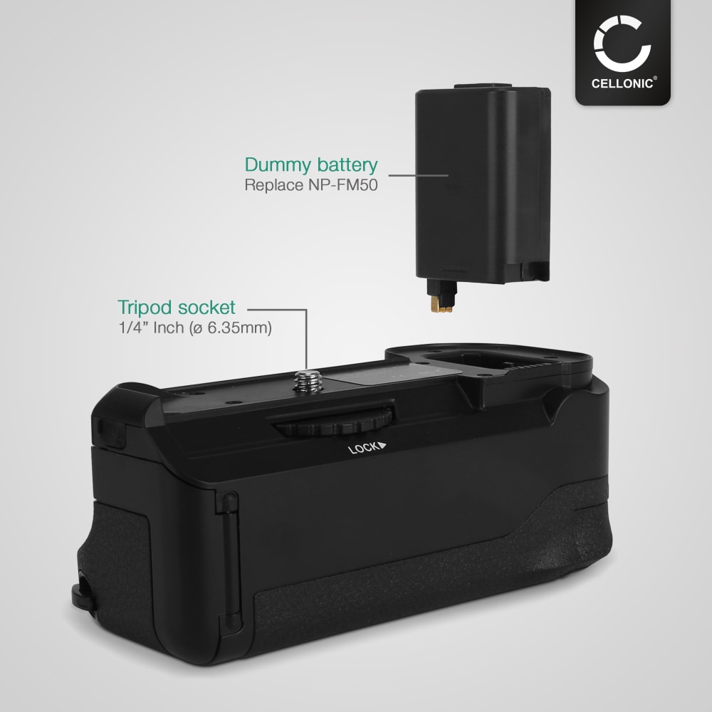 CELLONIC® BG-3D Battery grip for Sony Alpha 6000, Alpha 6400 Vertical ...