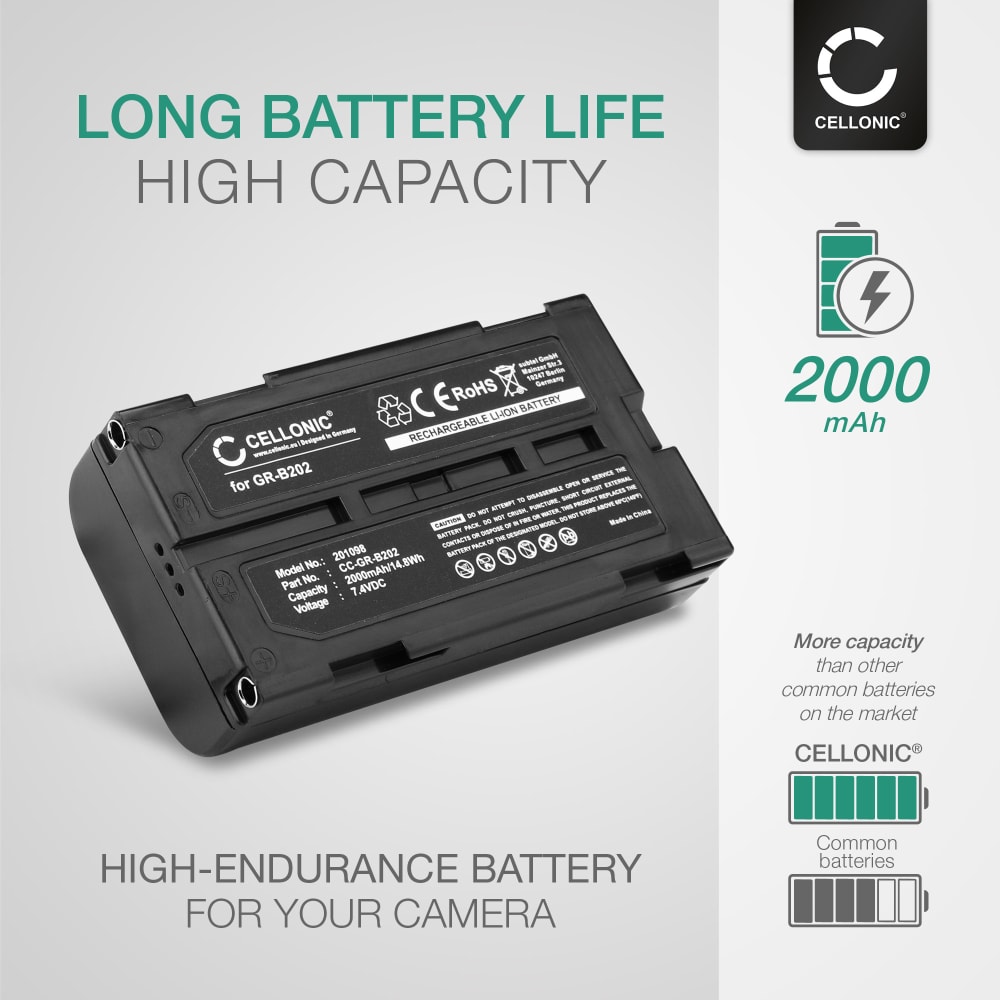 2000mAh JVC Camera Battery BN-V812, BN-V814