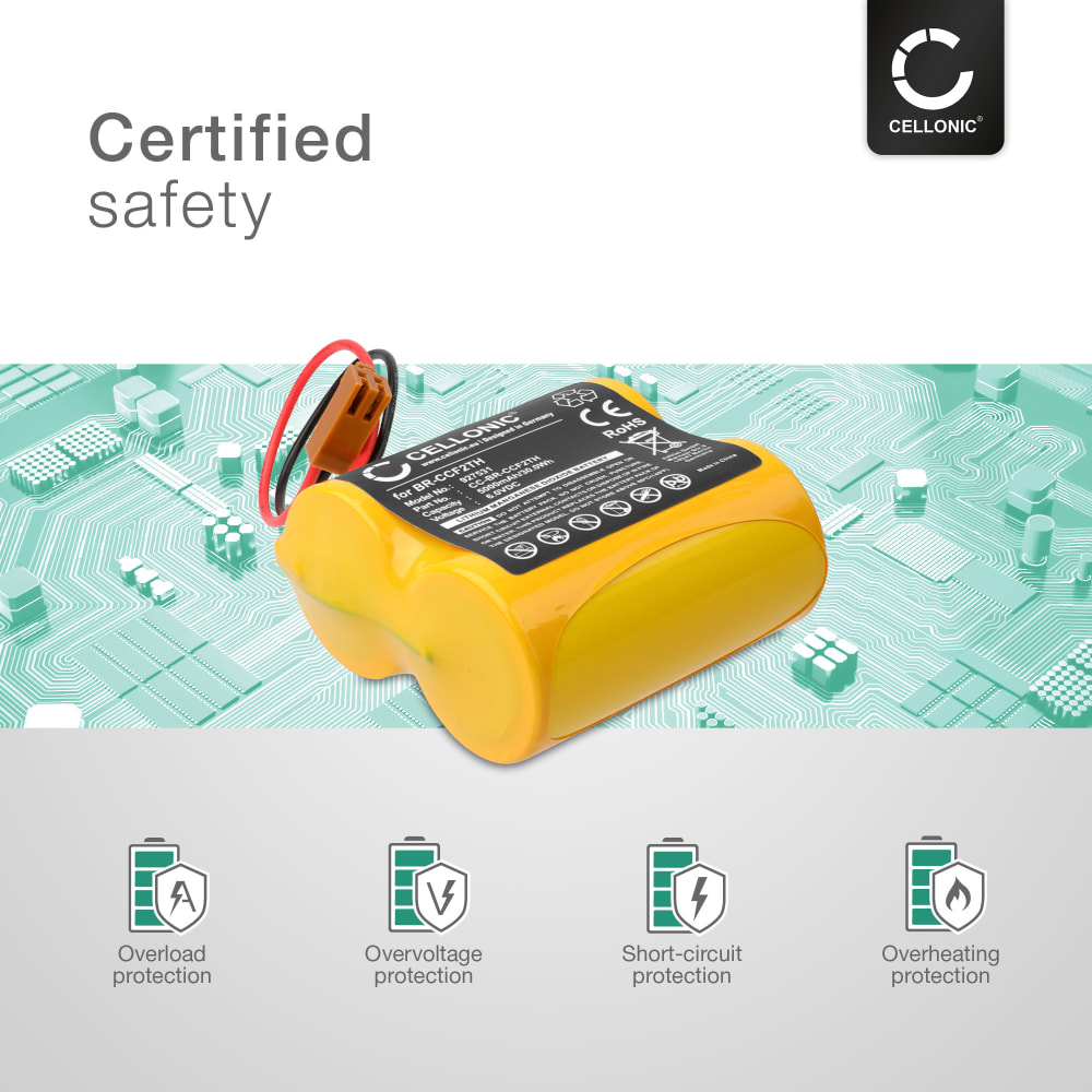 2x A06B-0073-K001,A06B-6073-K001,A06B-6073-K005 Ersatz Akku für Cutler Hammer A06 Control Fanuc ...