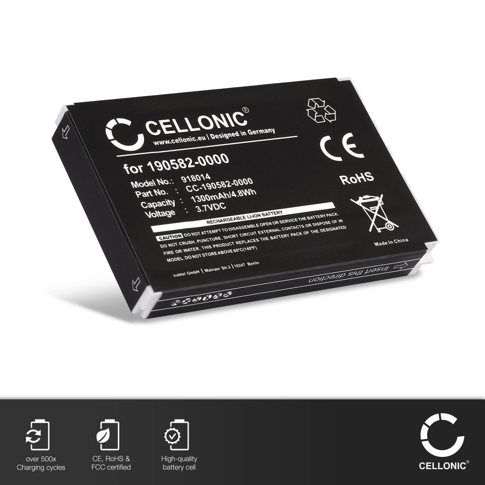 Logitech Harmony 1000 Remote 1100 Battery 190582-0000 F12440056 K398 L-LU18