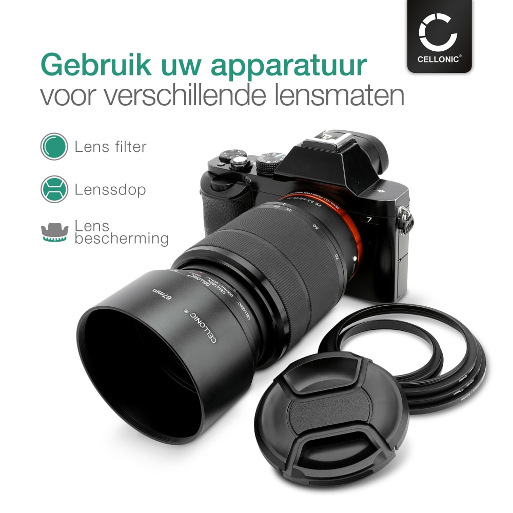 Set van 8 verloopringen - Lensadapters voor fototoestel - ringenset