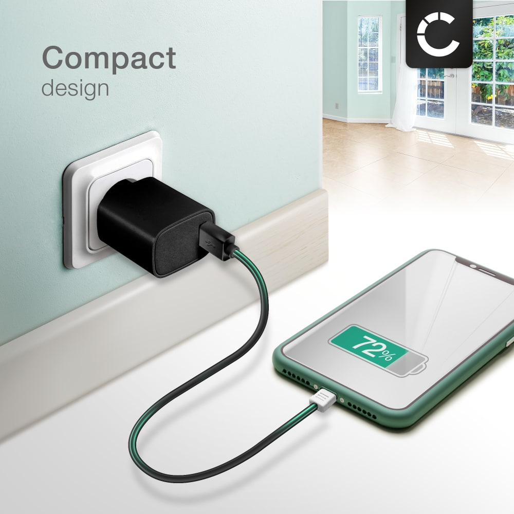 1 Port USB Lader for 1 USB Port 3A / 3000mA (220V - 240V) med 15W 3A 5V ...