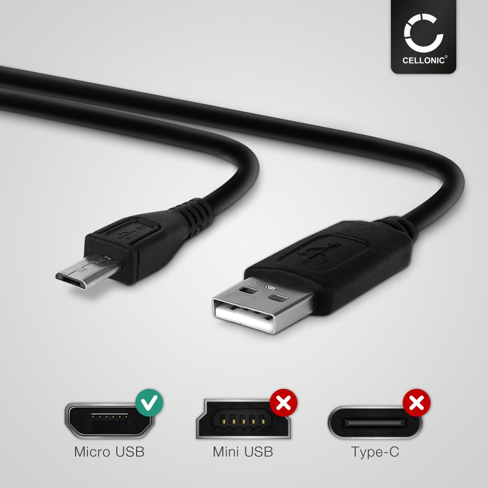 Cavo Micro USB per telefono Geotel G1 / A1 / Amigo / Note